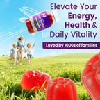 Vegan elderberry gummies with vitamin C
