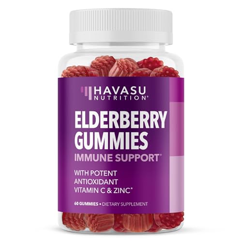 Vegan elderberry gummies with vitamin C
