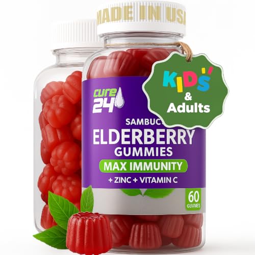 Vegan elderberry gummies with zinc