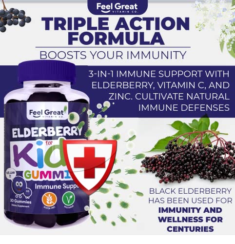 Vegan elderberry gummy vitamins