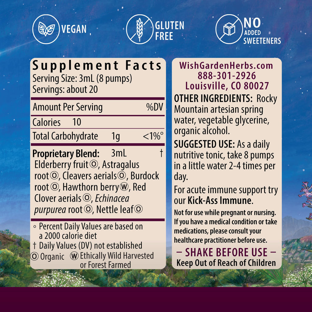 vegan elderberry herbal supplement