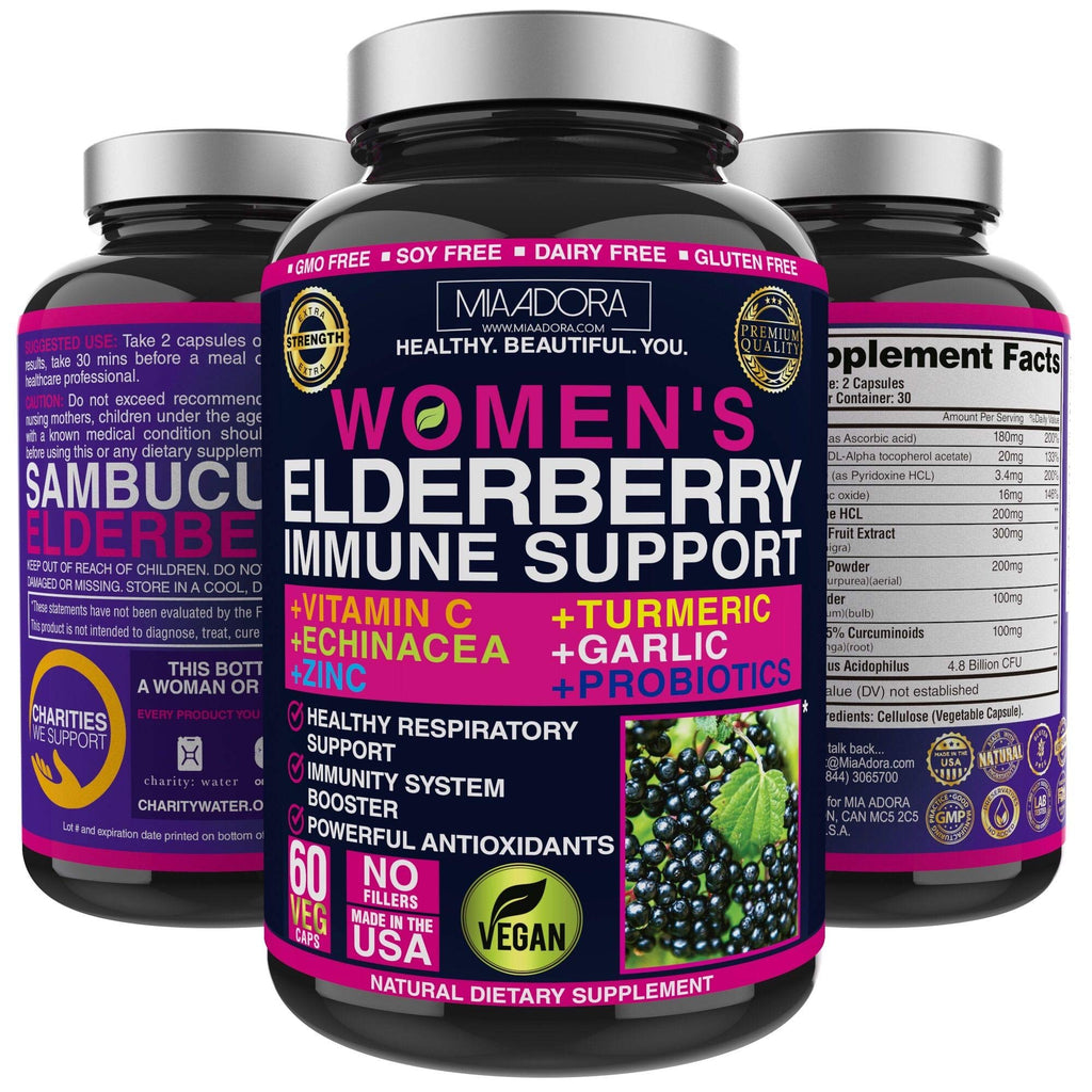 vegan elderberry immune support capsules