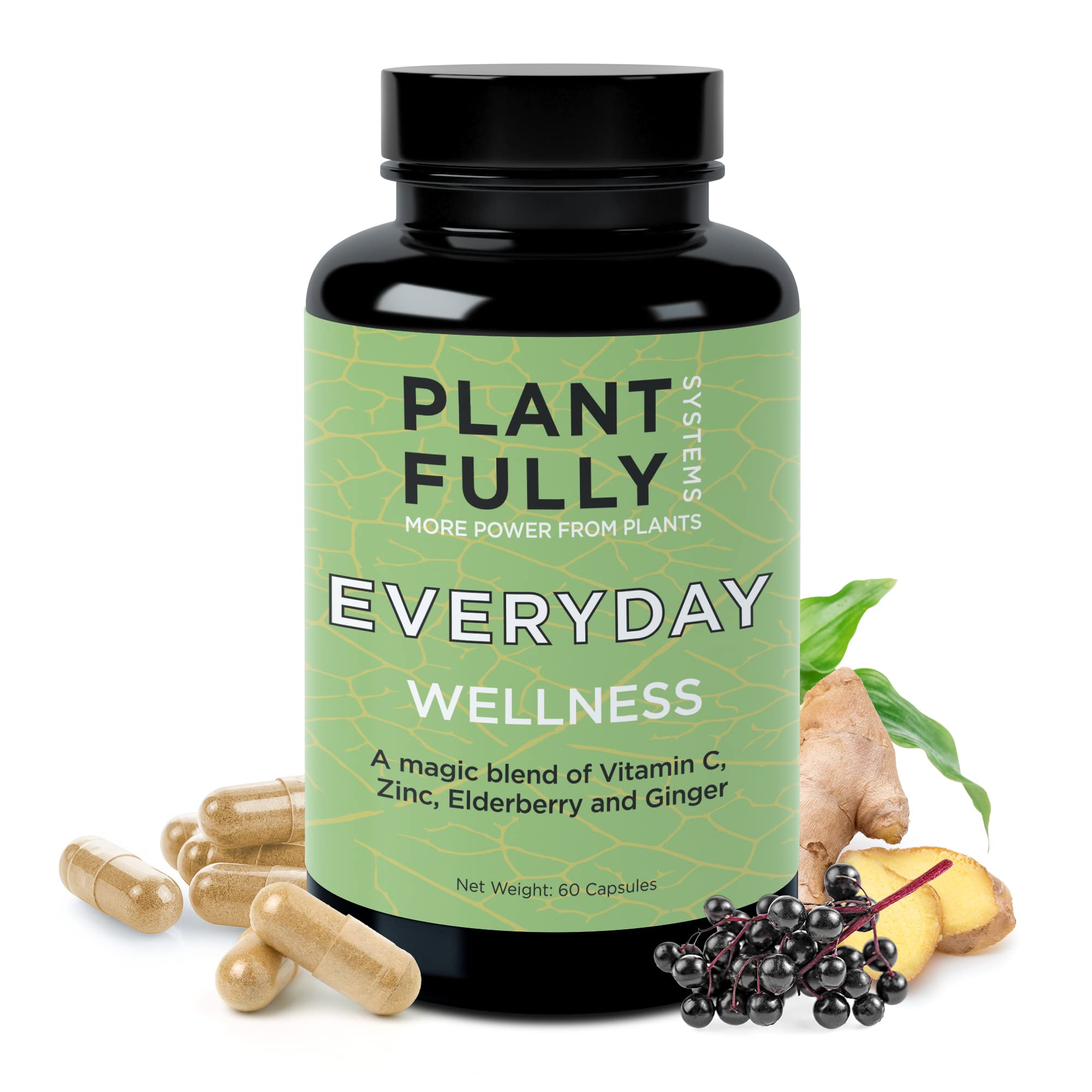 vegan elderberry immune support capsules