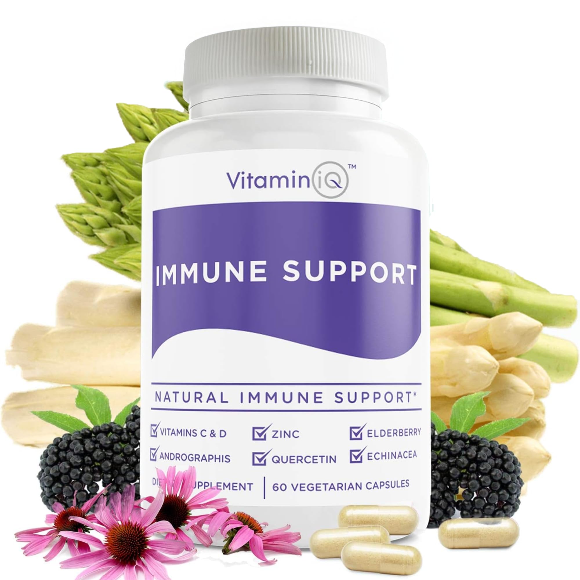 vegan elderberry immune support capsules