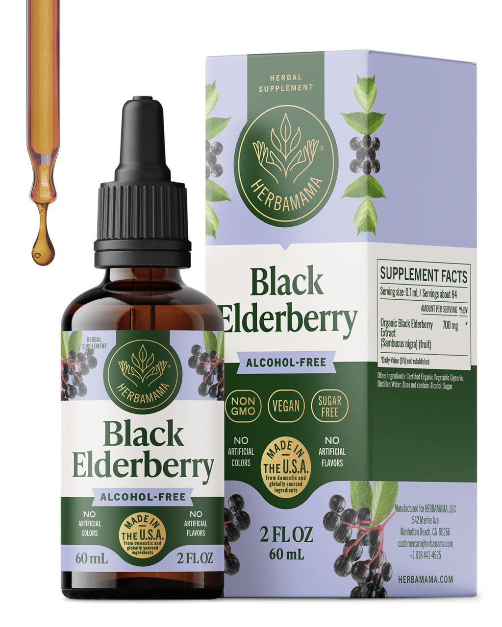 vegan elderberry immune support drops