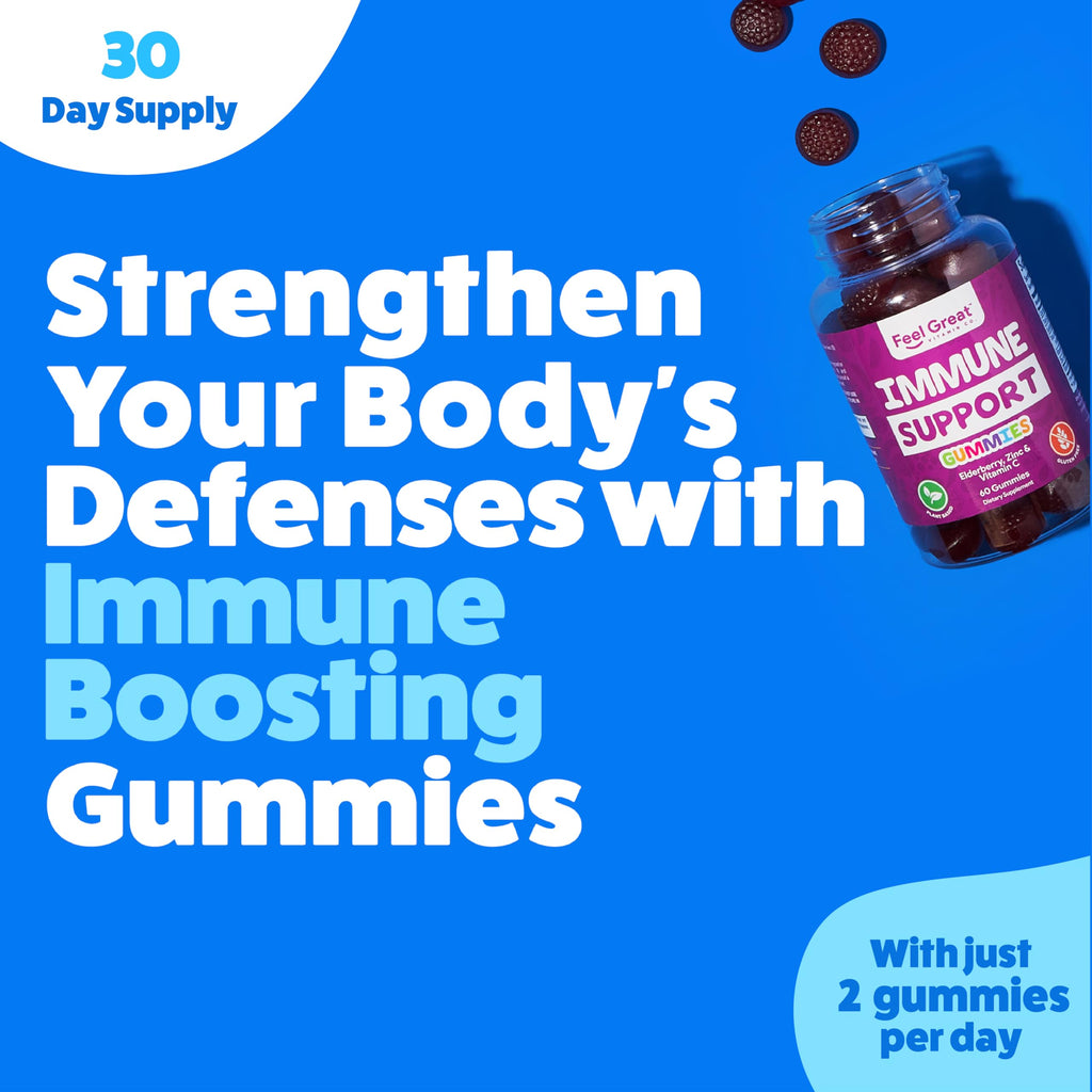 Vegan elderberry immunity support gummies