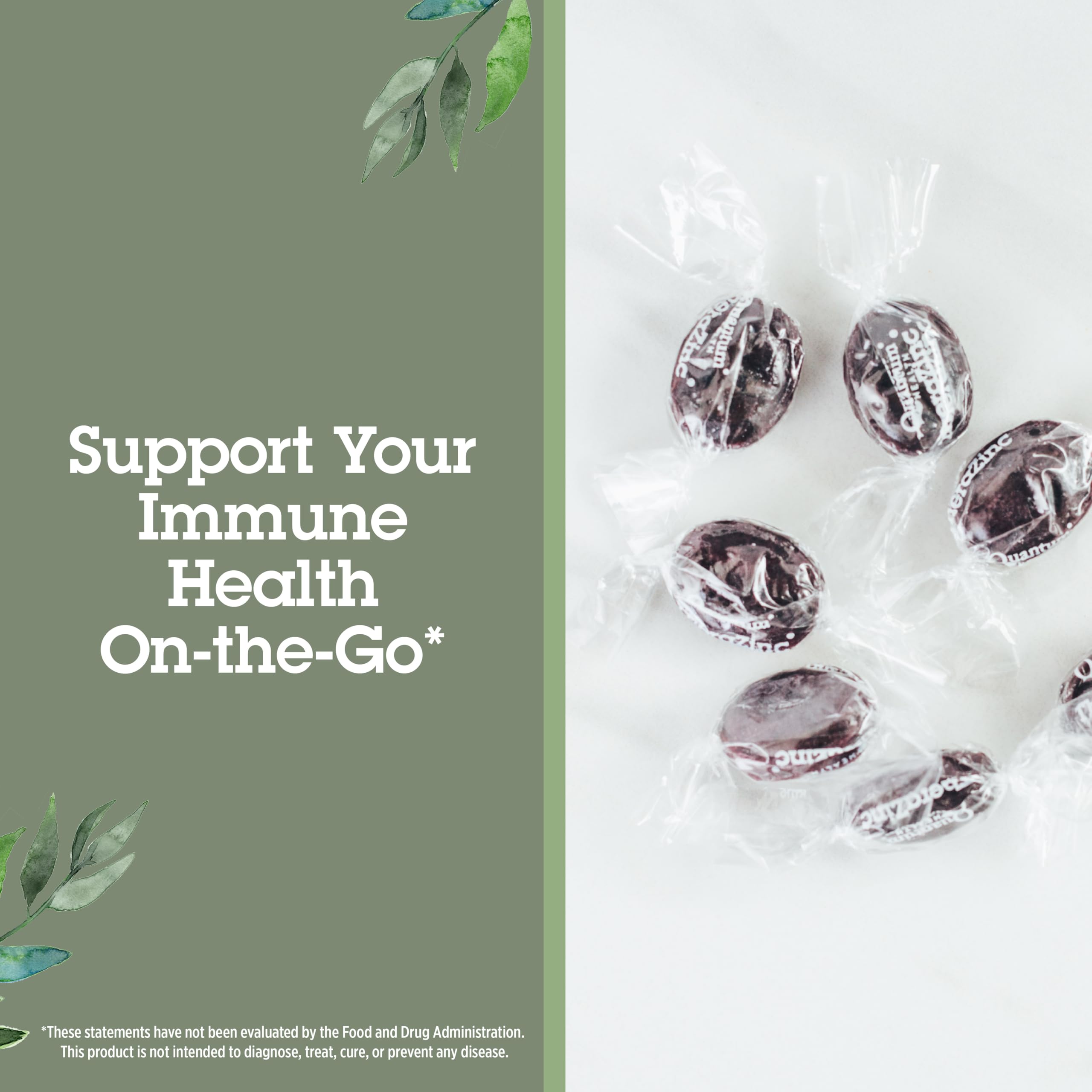 Vegan elderberry lozenges for immune health