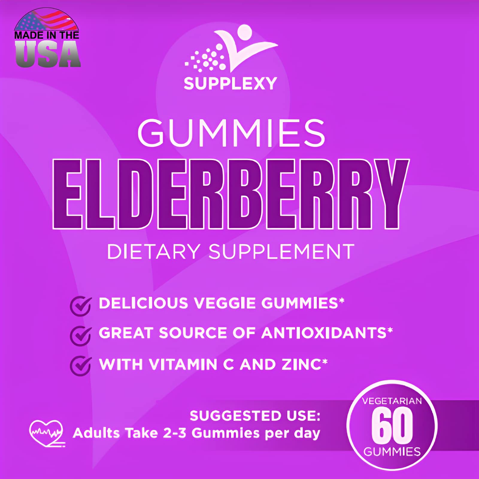 Vegan elderberry multivitamin gummy option