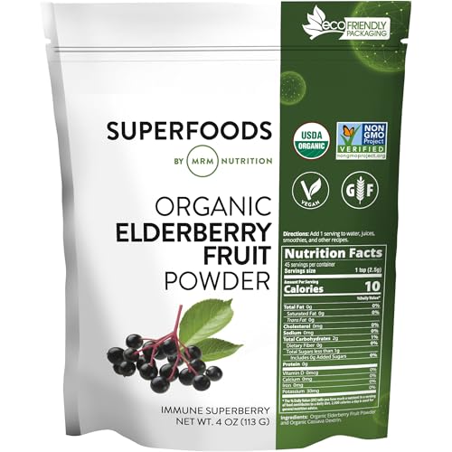 vegan elderberry powder rich in antioxidants