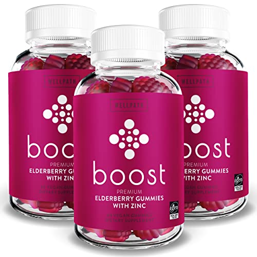 Vegan elderberry supplement for adults