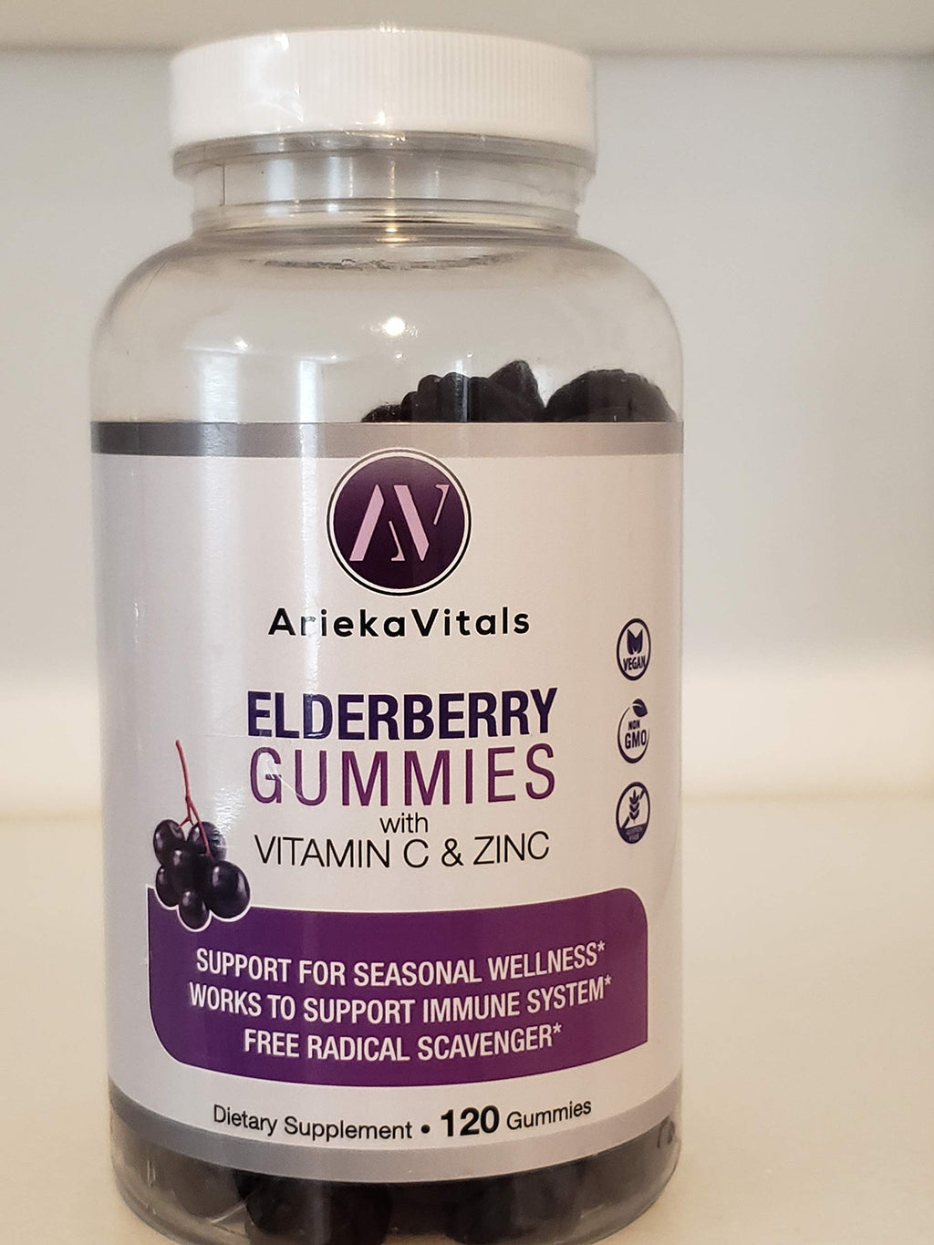 vegan elderberry supplement with vitamin C