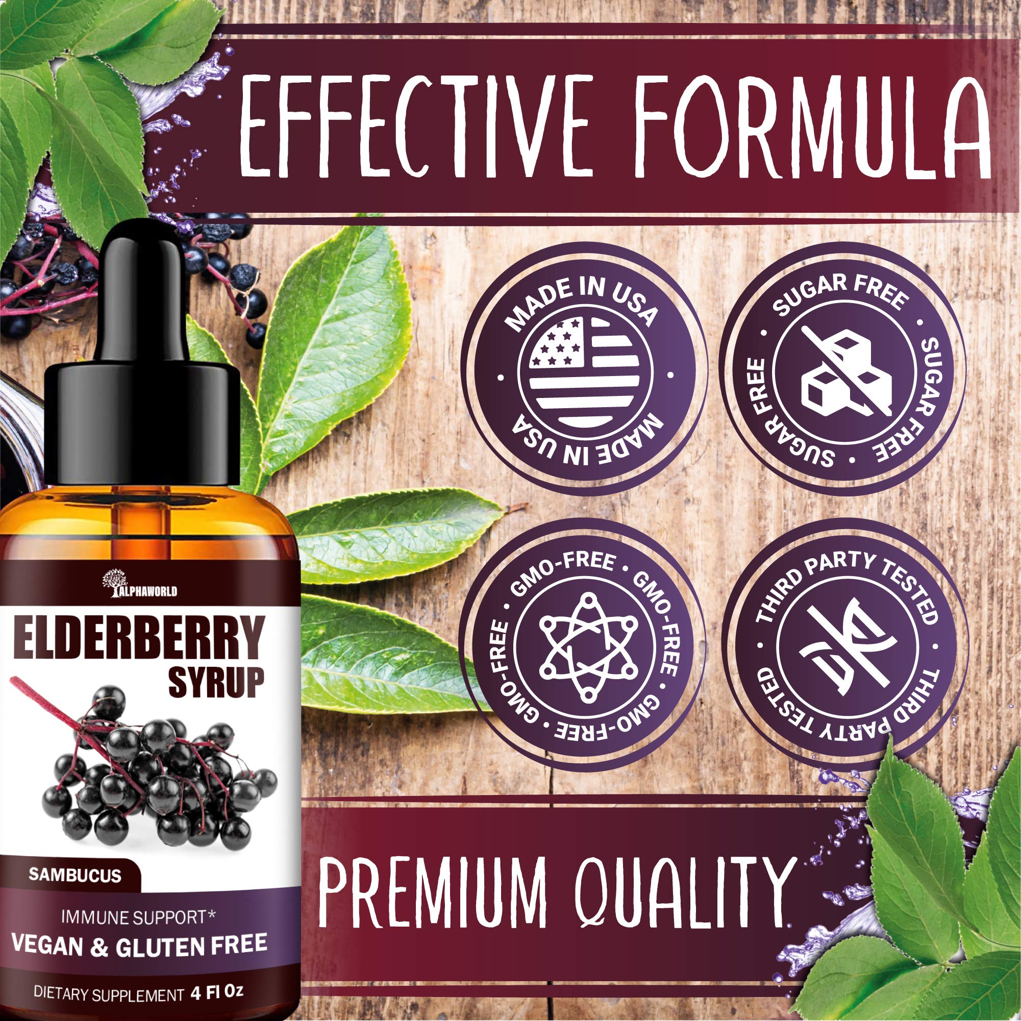 vegan elderberry syrup made in Canada