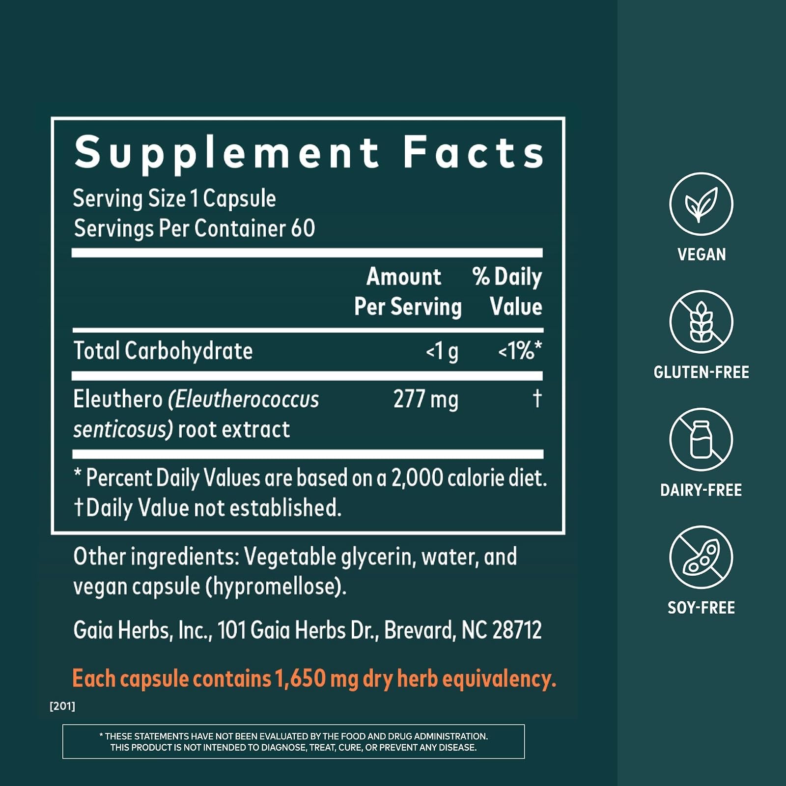 Vegan Eleuthero Root for energy