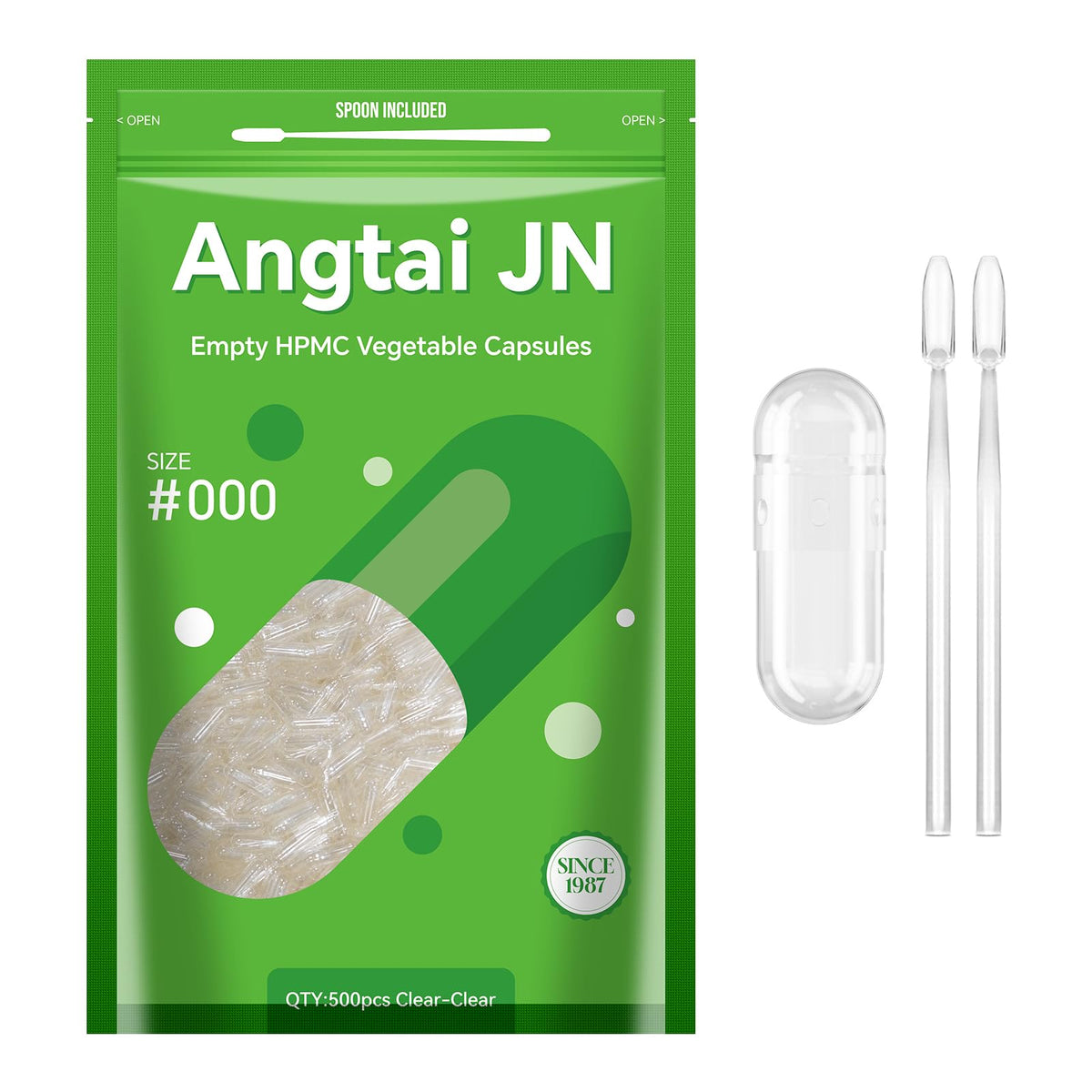 Vegan empty capsules for multivitamins