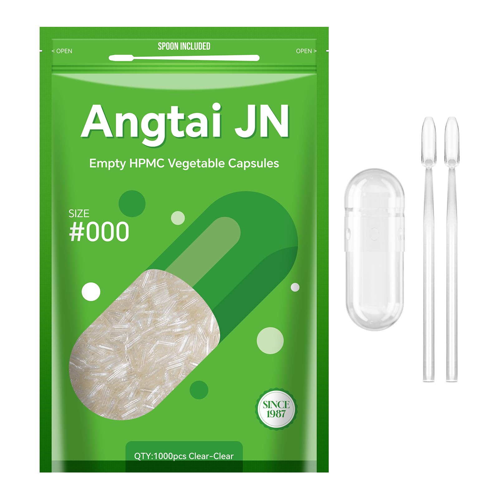 Vegan empty capsules for multivitamins