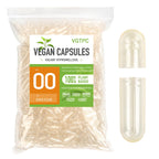 Vegan empty capsules for supplements
