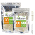 Vegan empty capsules for supplements
