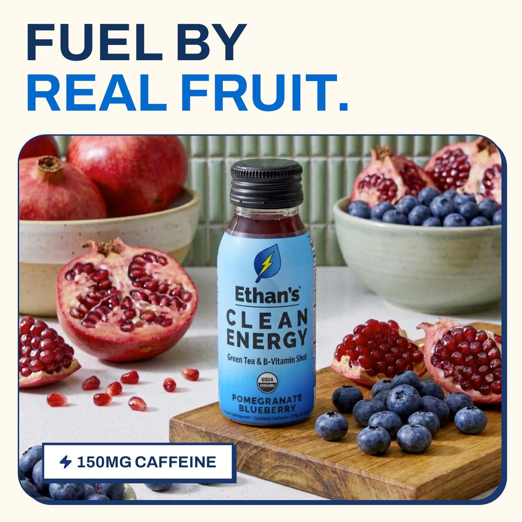 Vegan energy shot with antioxidants