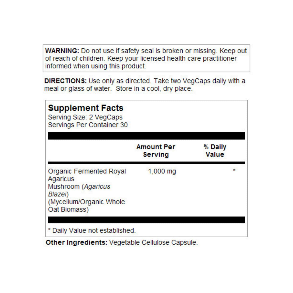 vegan fermented mushroom supplement