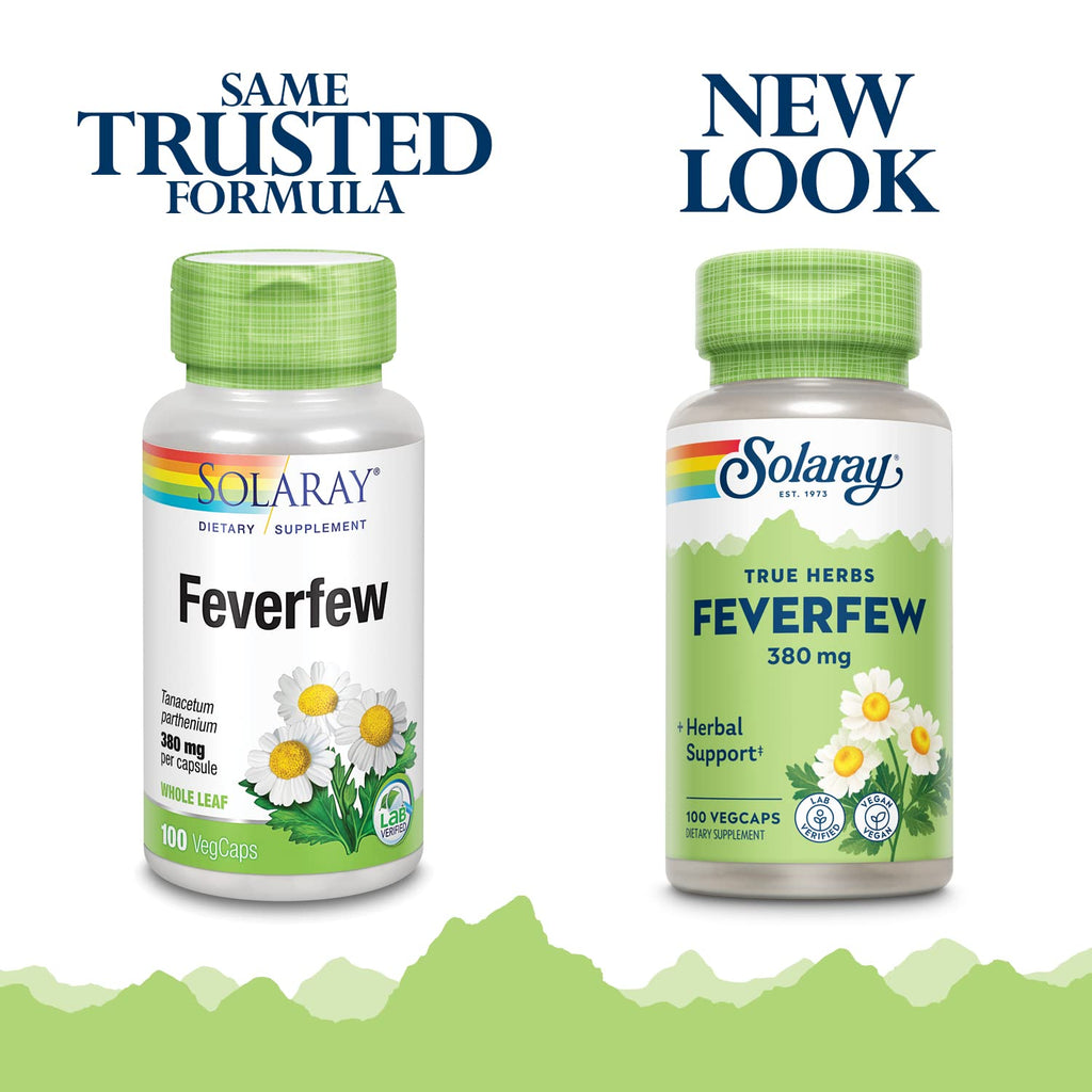 Vegan feverfew for headache relief