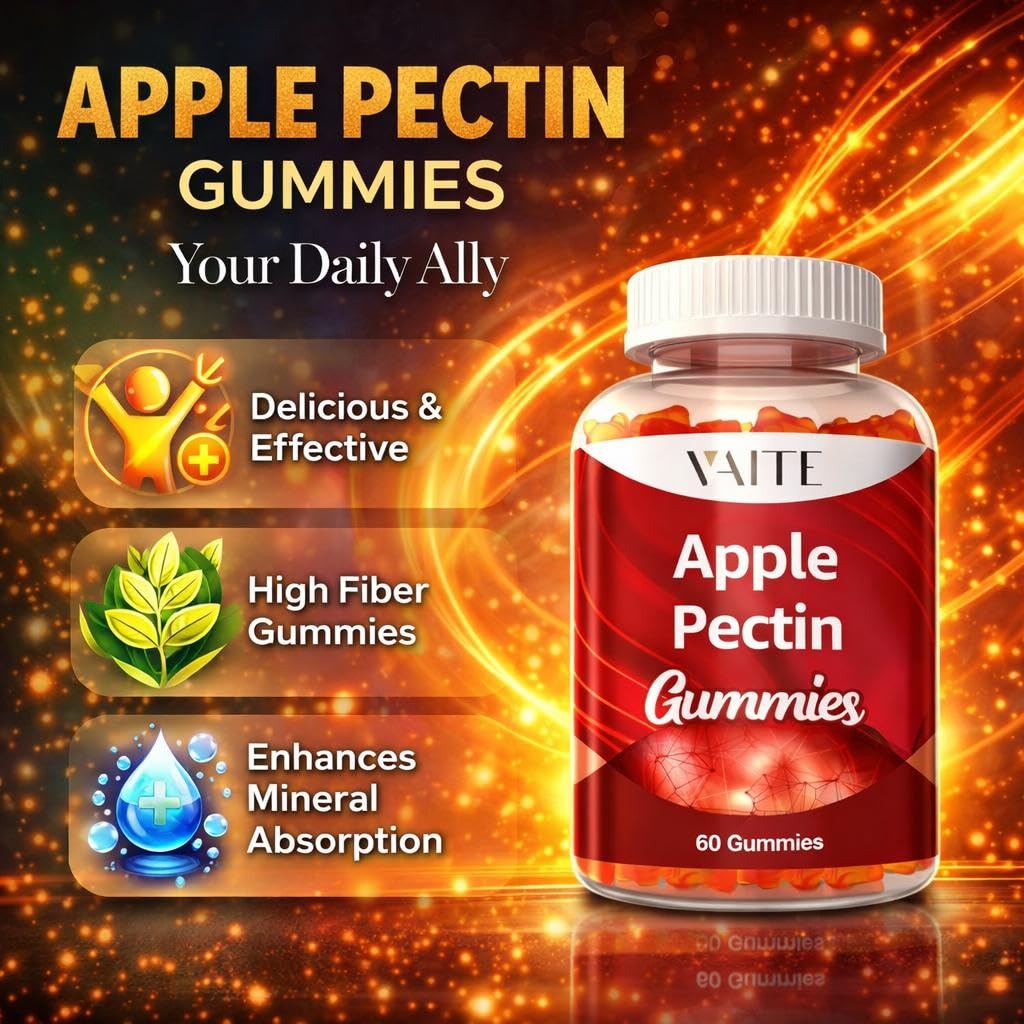 Vegan fiber gummies with apple pectin