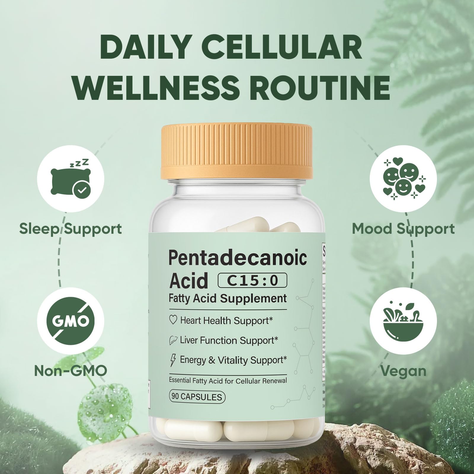 Vegan fish oil alternative capsules