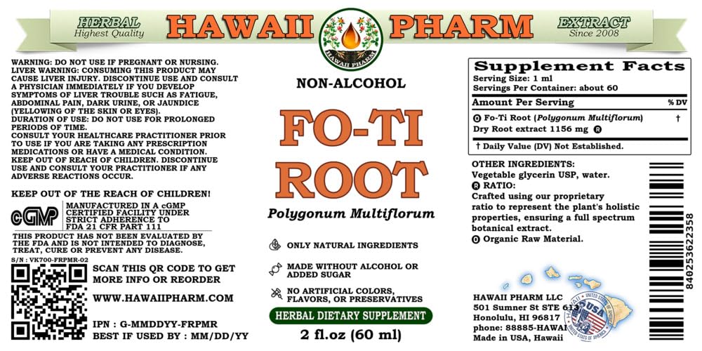 vegan Fo-Ti root liquid extract