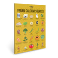 Vegan fridge magnet for calcium