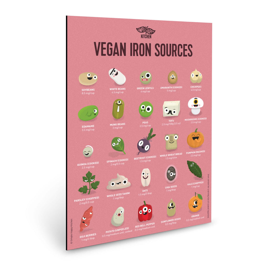 vegan fridge magnet iron source