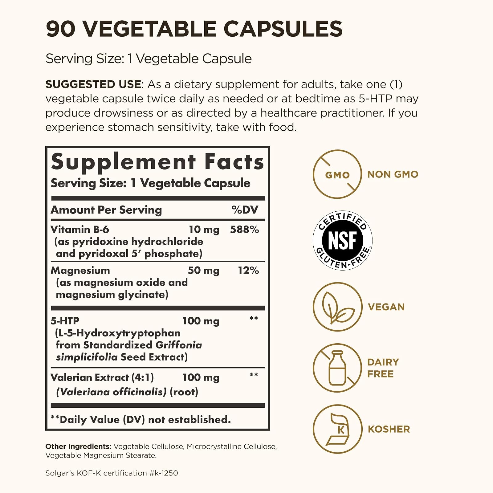 vegan friendly 5-htp capsules