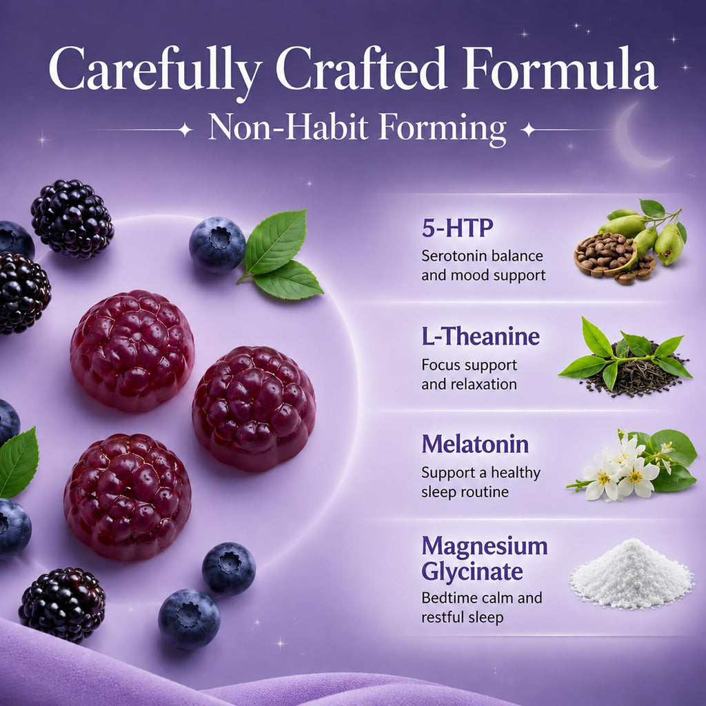 vegan-friendly 5HTP sleep gummies