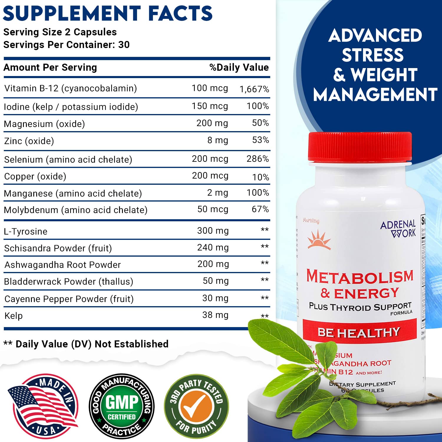 vegan-friendly adrenal support capsules