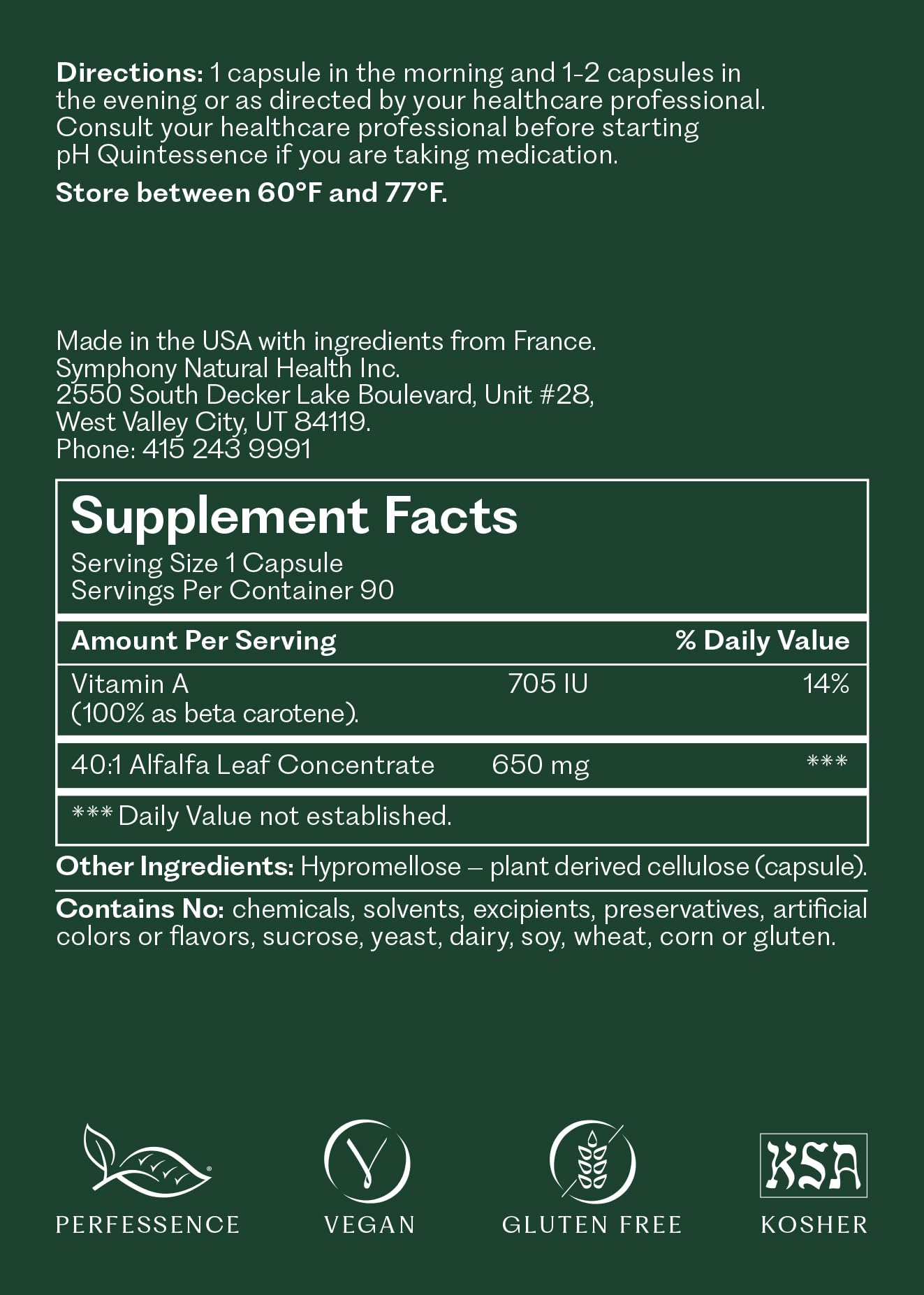 vegan-friendly alfalfa supplement