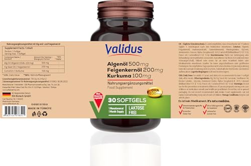 Vegan-friendly algae oil capsules