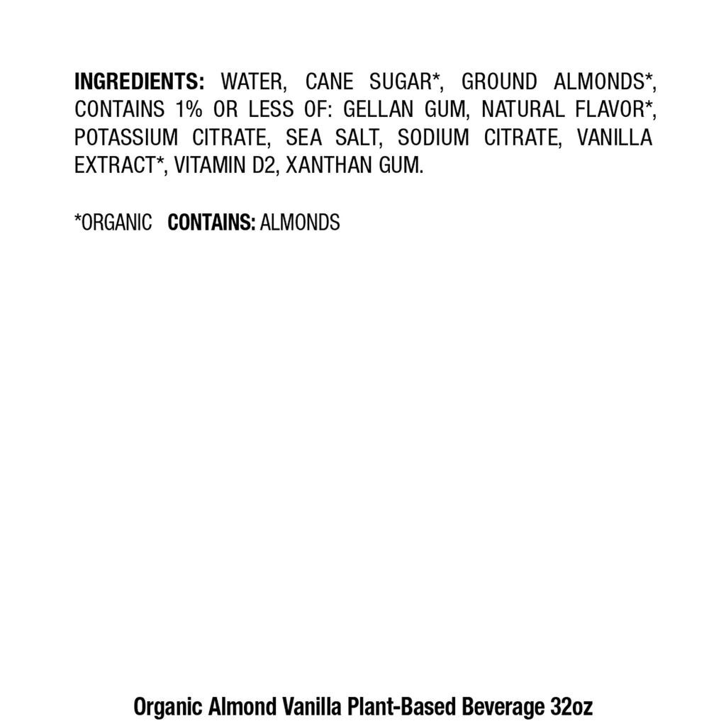 vegan-friendly almond milk option