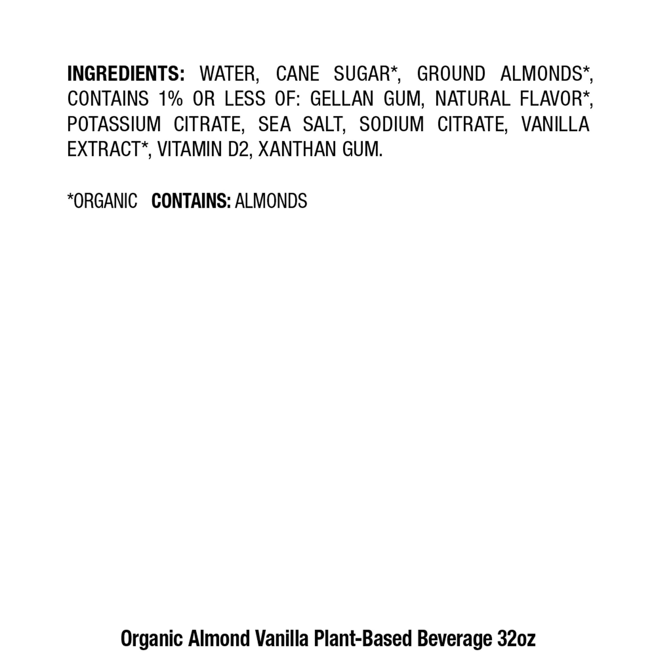 vegan-friendly almond milk option