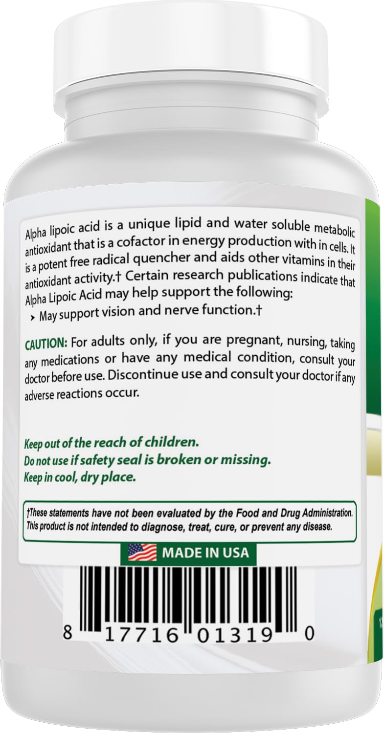 vegan-friendly alpha lipoic acid capsules