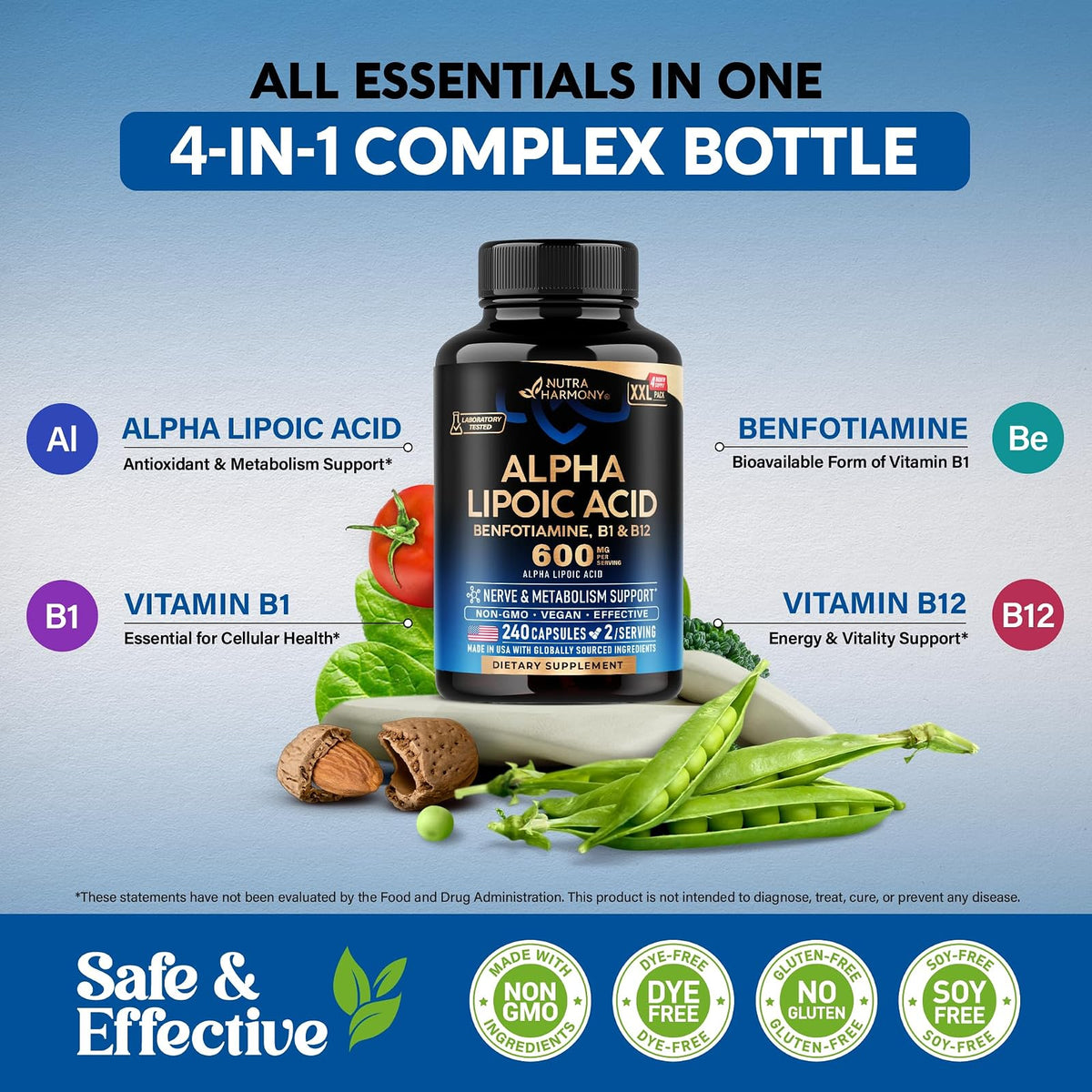 vegan-friendly alpha lipoic acid formula