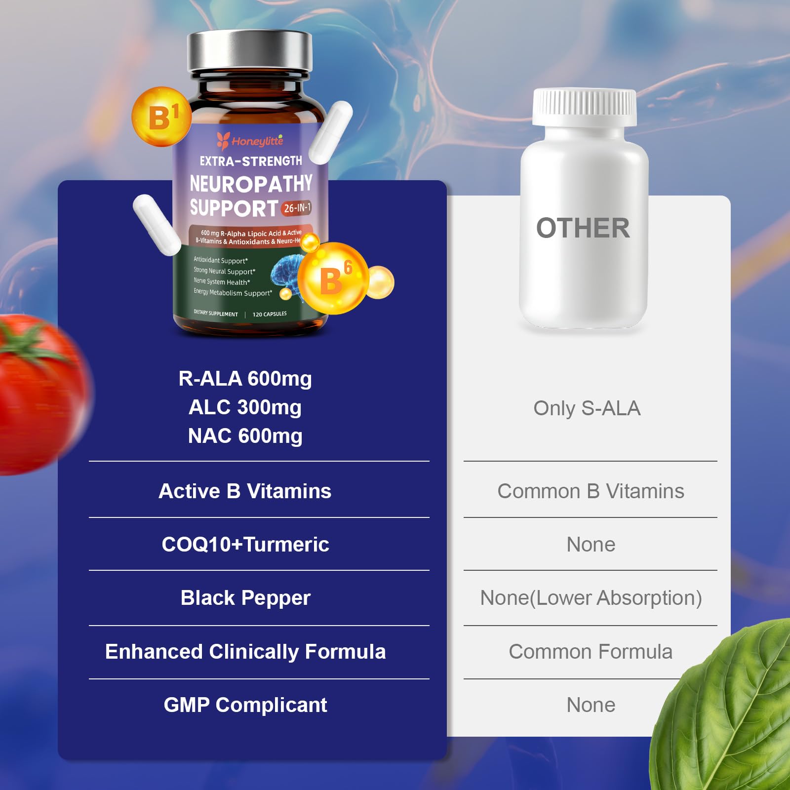 Vegan-friendly Alpha Lipoic Acid supplement