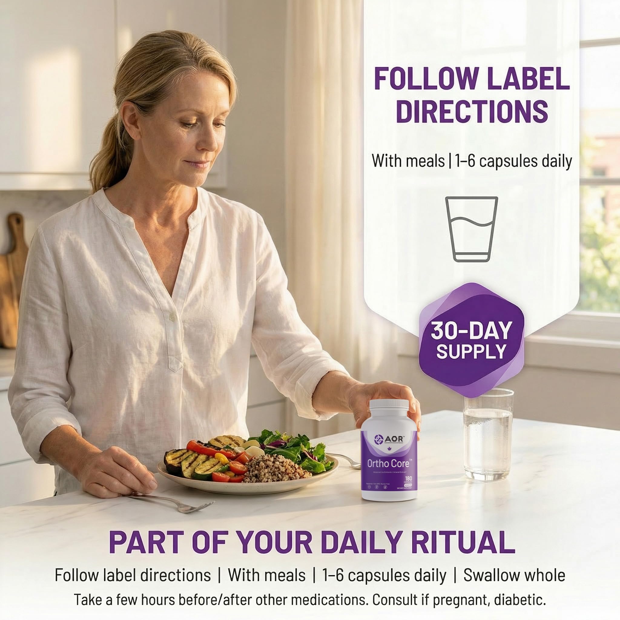 vegan-friendly AOR Ortho Core formula