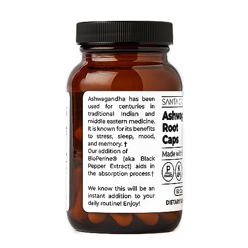 vegan-friendly ashwagandha capsules from Santa Cruz