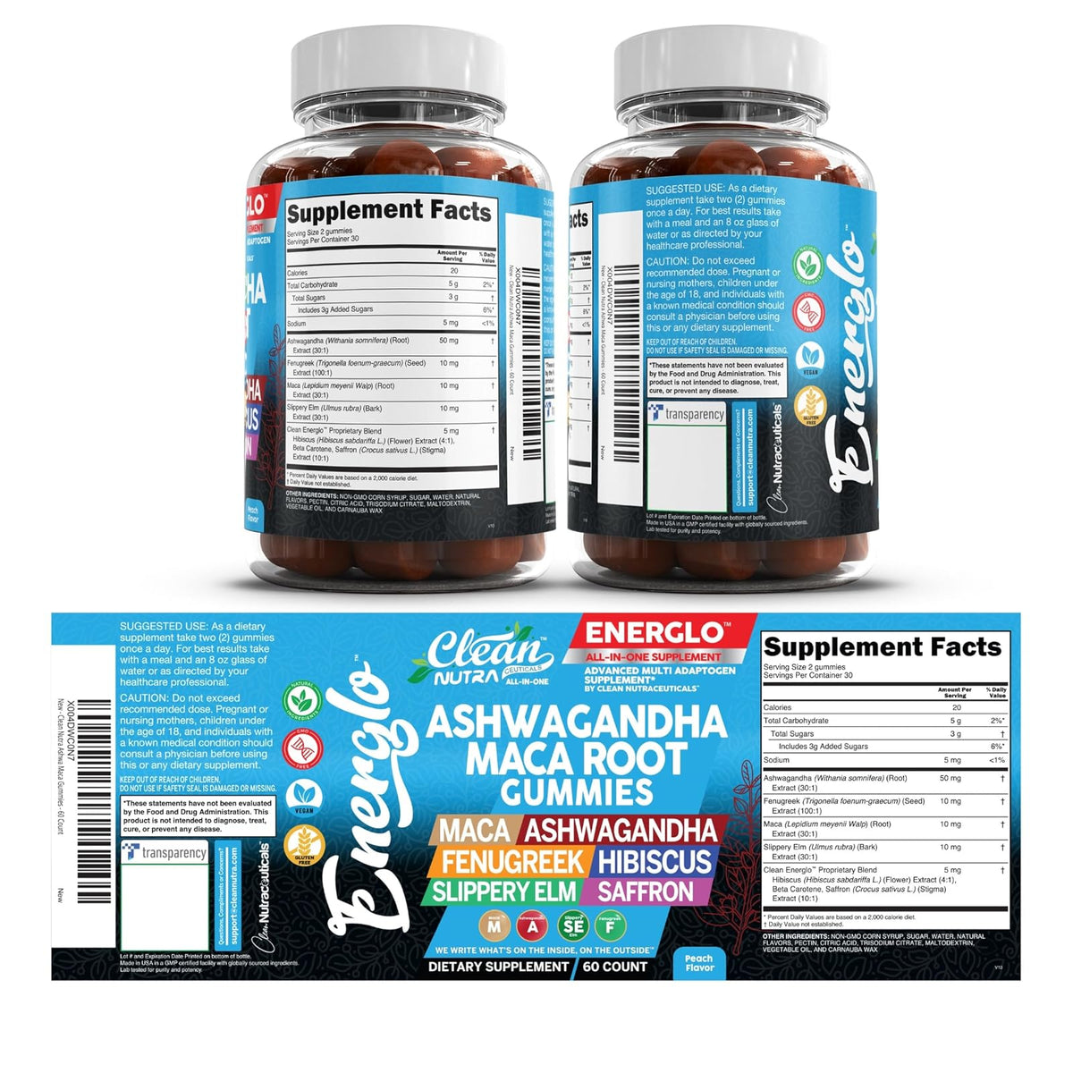 Vegan-friendly ashwagandha gummies for health