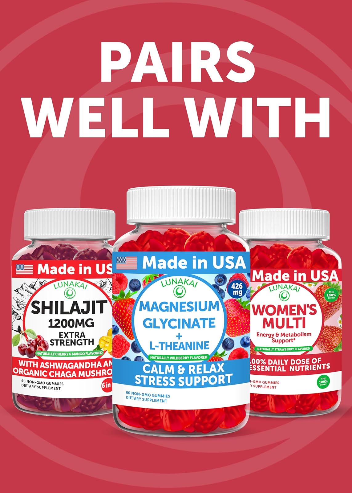Vegan-friendly ashwagandha gummies for health