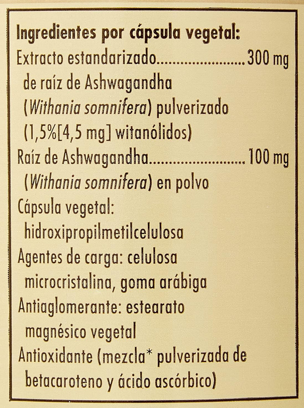 vegan-friendly ashwagandha root capsules