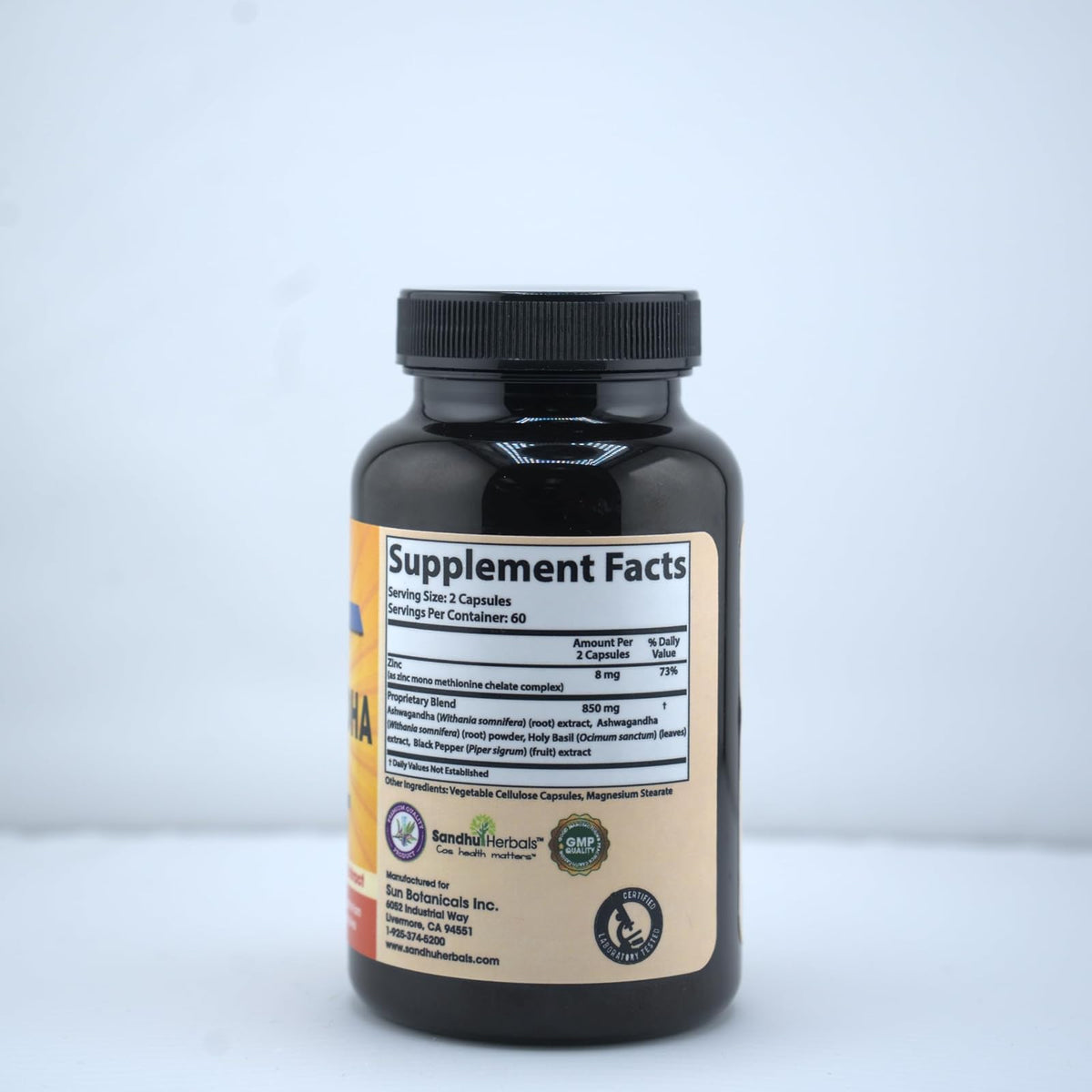 vegan-friendly ashwagandha supplement capsules