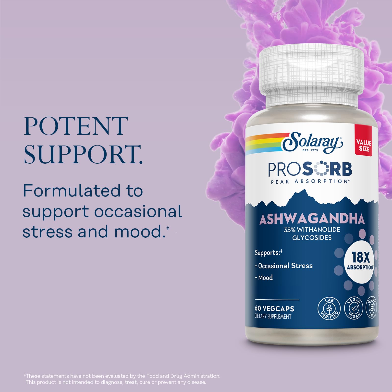 Vegan-friendly ashwagandha supplement