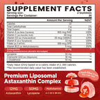 Vegan-friendly Astaxanthin gummy vitamins