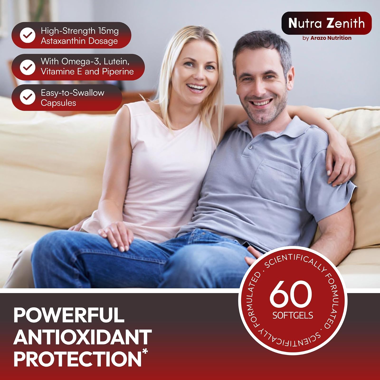 Vegan-friendly Astaxanthin supplement option