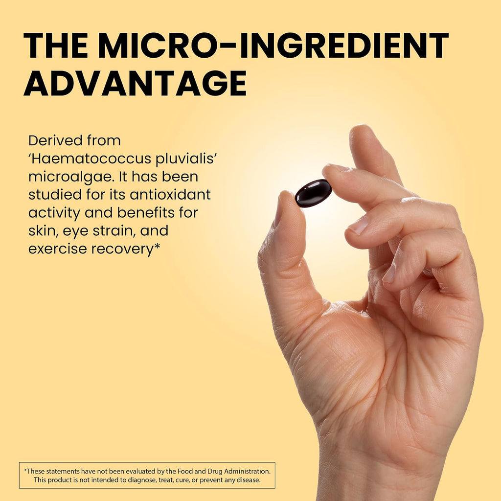 Vegan-friendly astaxanthin supplement