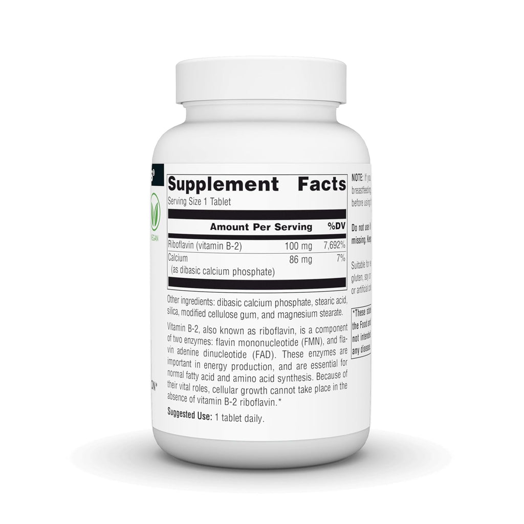 Vegan-friendly B-2 vitamin tablets